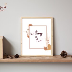 Writing Poster; Middle School English Classroom Posters; Boho Classroom ...