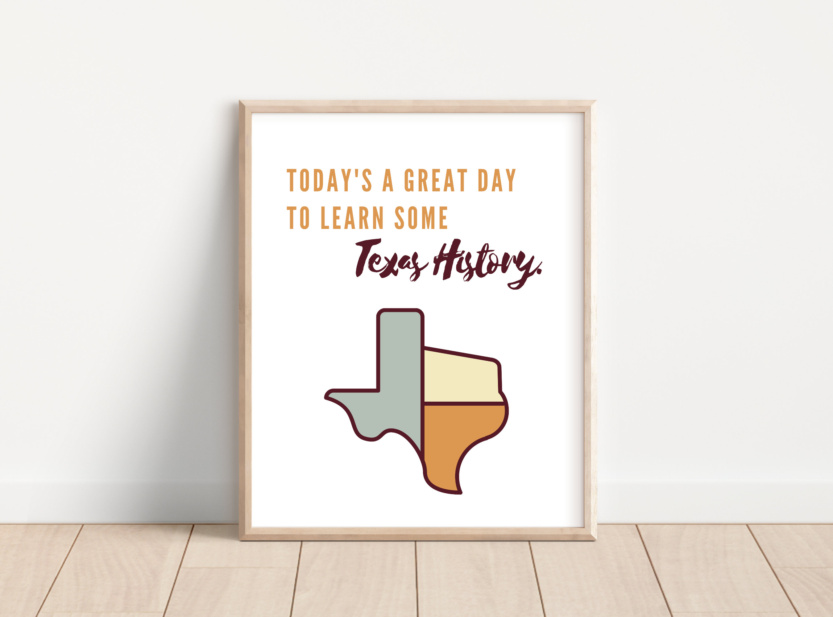 Printable Texas History Classroom Poster Future Teacher Gift - Etsy