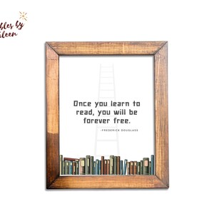 Reading Poster; High School English Classroom Poster, Printable Library ...