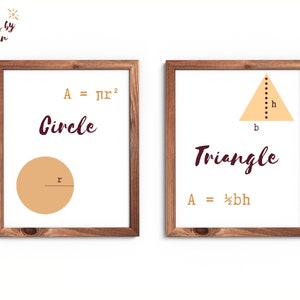 Printable Geometry Posters Geometry Classroom Decoration - Etsy
