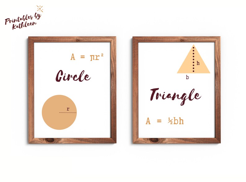 Printable Geometry Posters Geometry Classroom Decoration - Etsy