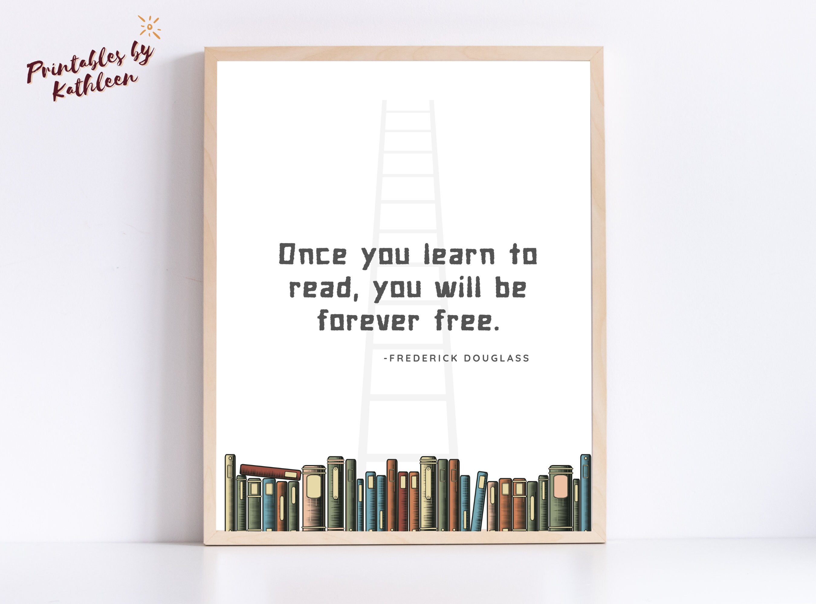 Reading Poster; High School English Classroom Poster, Printable Library ...