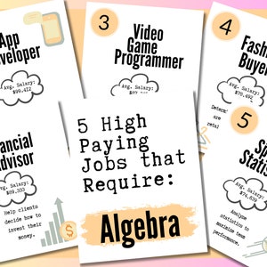 Math Classroom Decor High School Algebra Posters Pre Algebra - Etsy