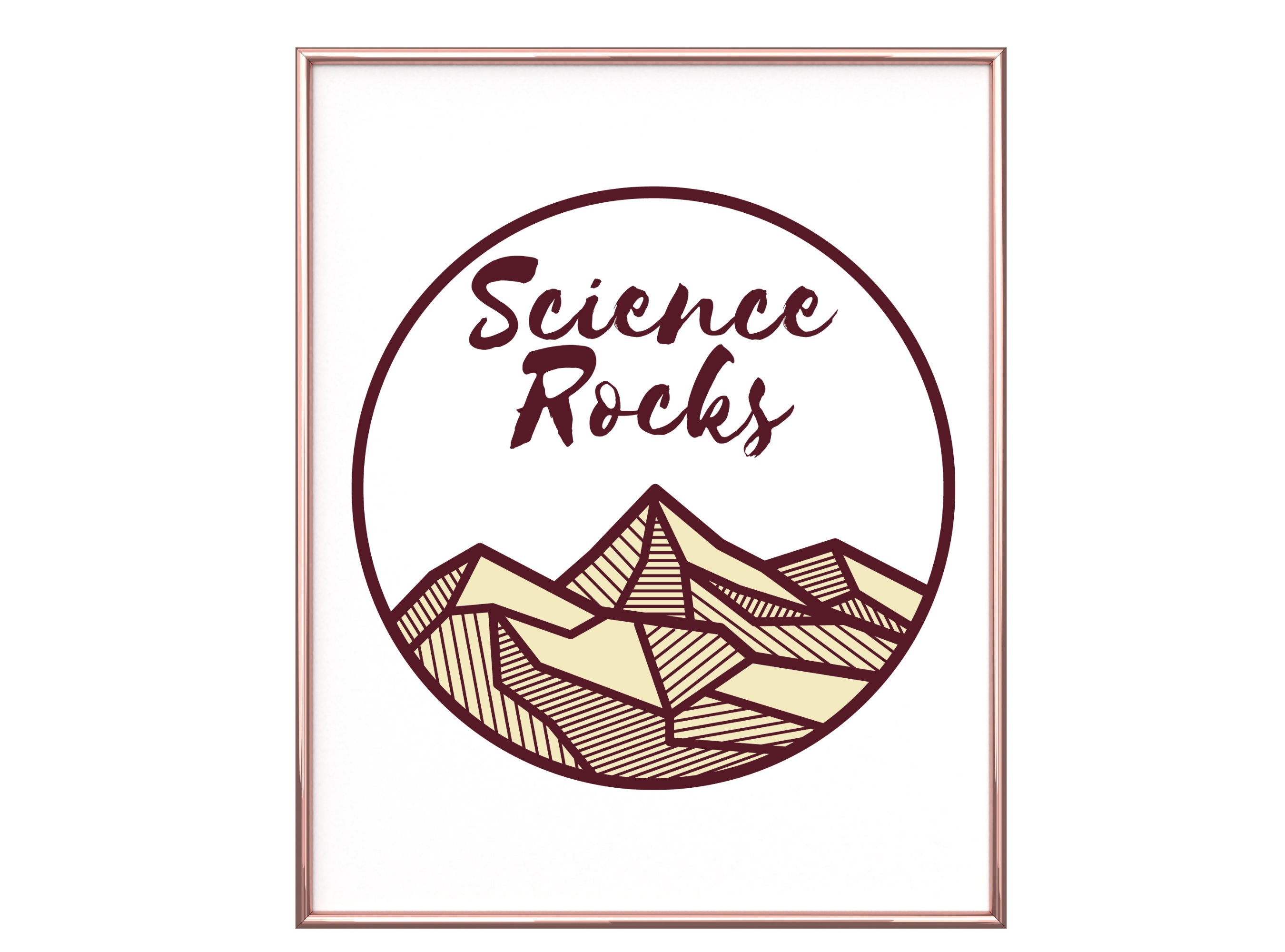 Science Rocks Classroom Sign Printable High School Science Class Poster ...