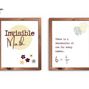 Math Classroom Posters Invisible Math Printable Wall Art for Math ...