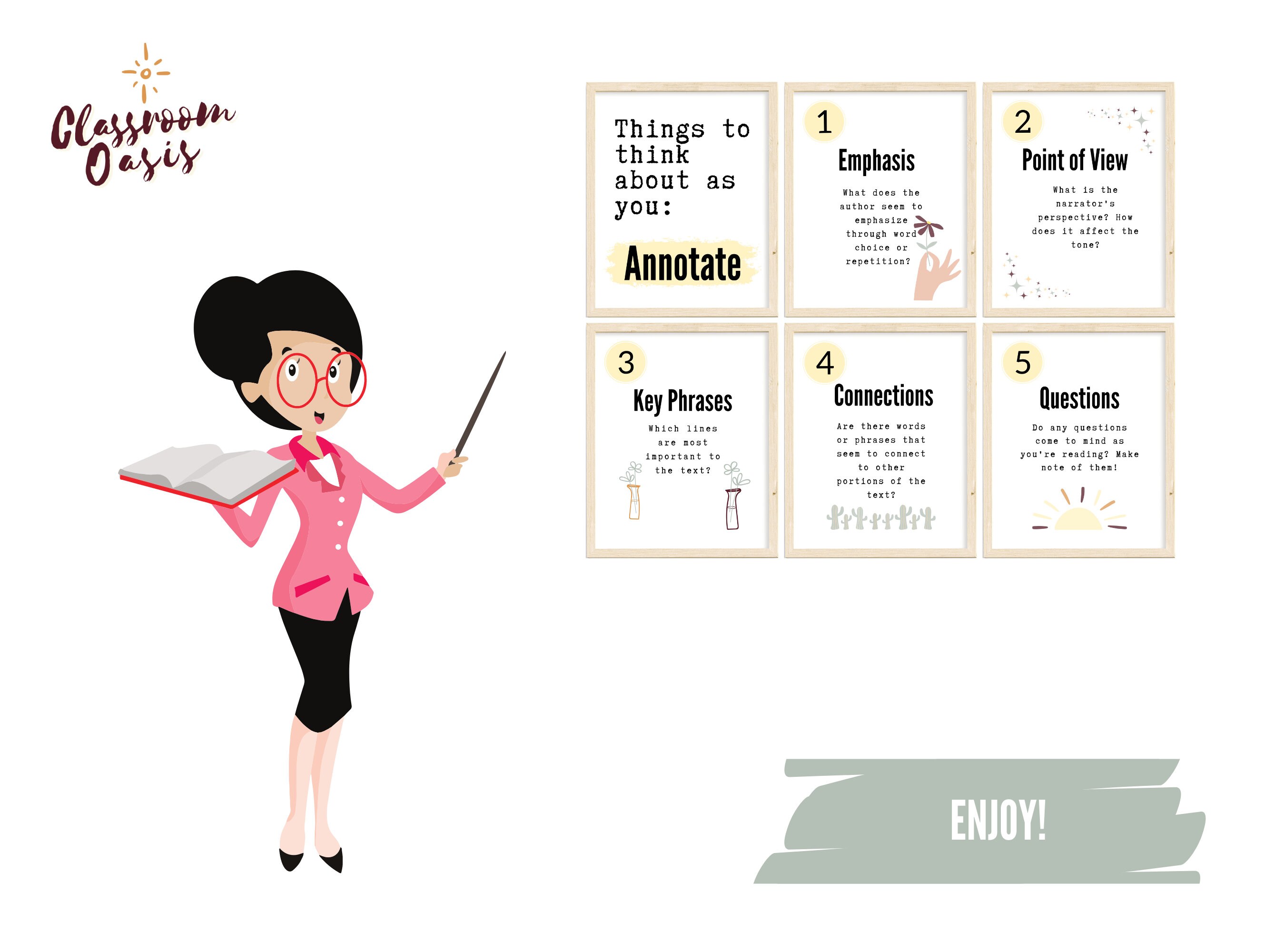 English Classroom Posters; High School ELA Classroom Decor; Minimalist ...