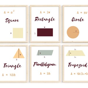 Printable Geometry Posters Geometry Classroom Decoration - Etsy