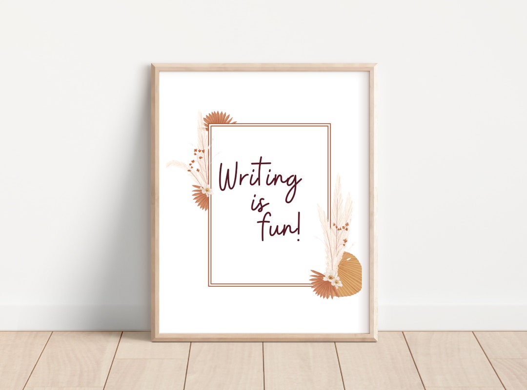 Writing Poster; Middle School English Classroom Posters; Boho Classroom ...