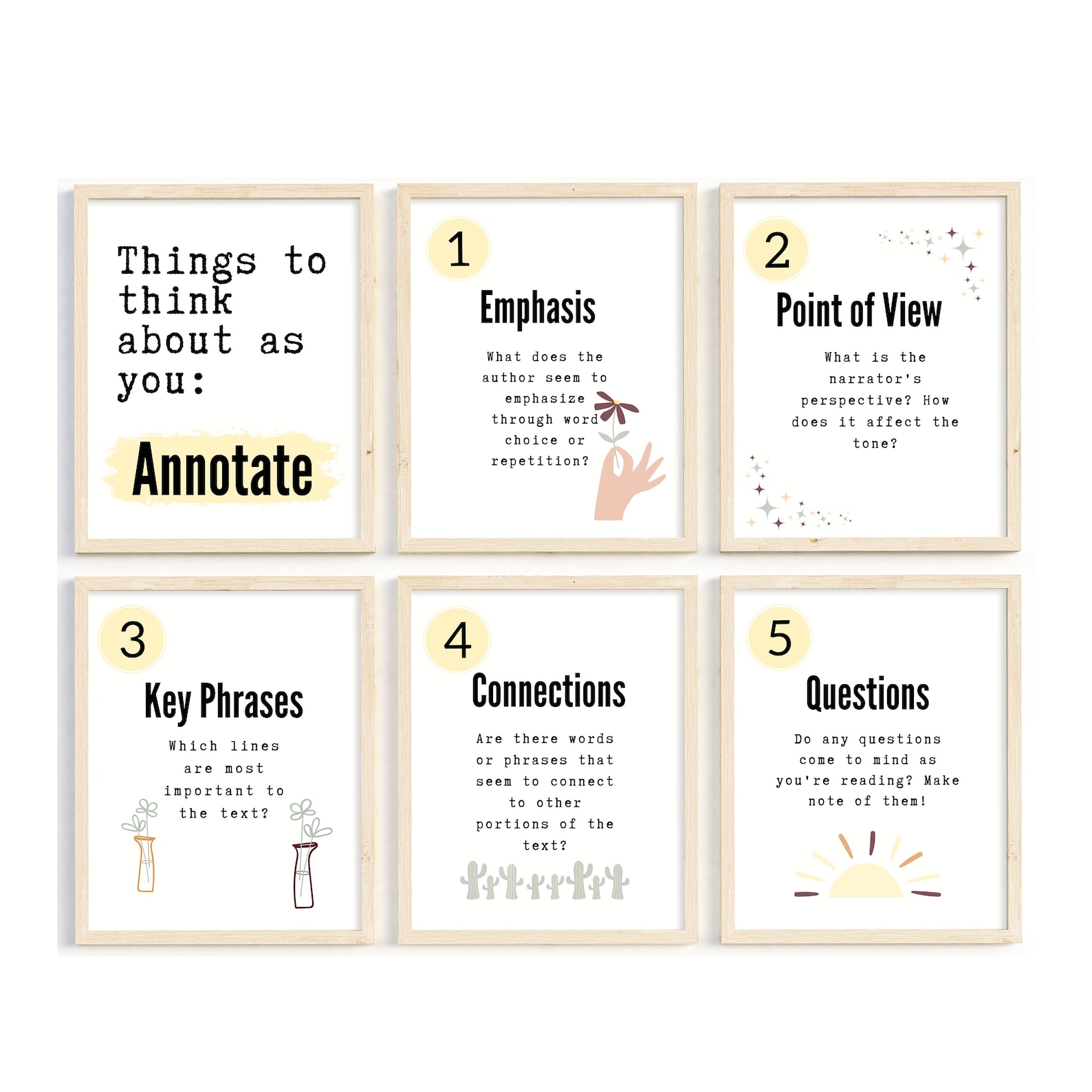 English Classroom Posters; High School ELA Classroom Decor; Minimalist ...