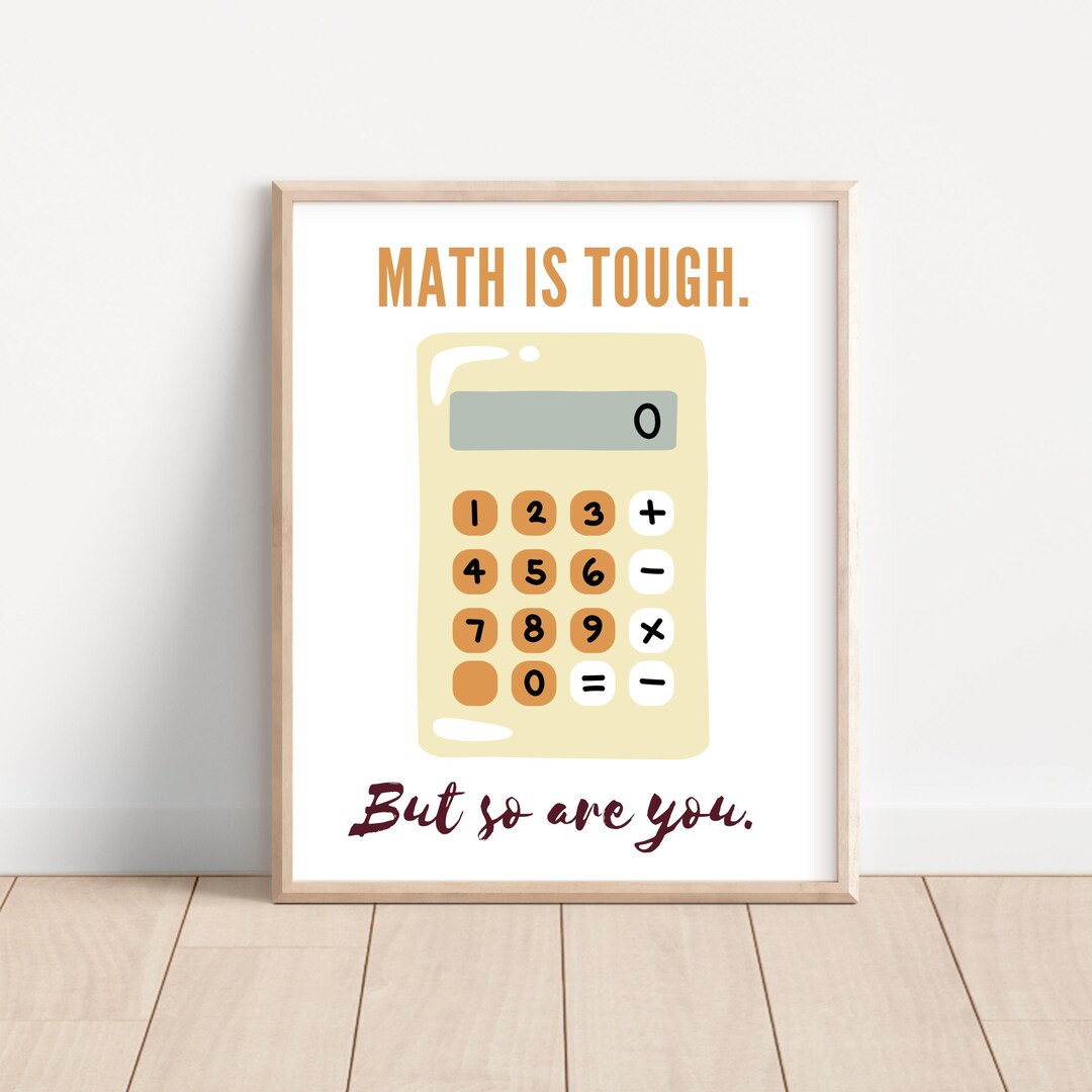 Math Classroom Poster; Math Wall Art; Middle School Math Classroom ...