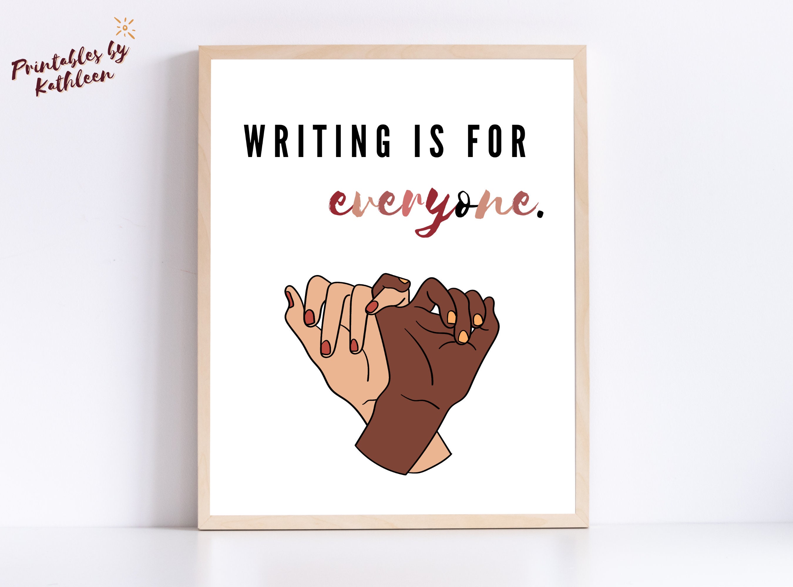 Writing Poster; High School English Classroom Decoration; Diversity ...