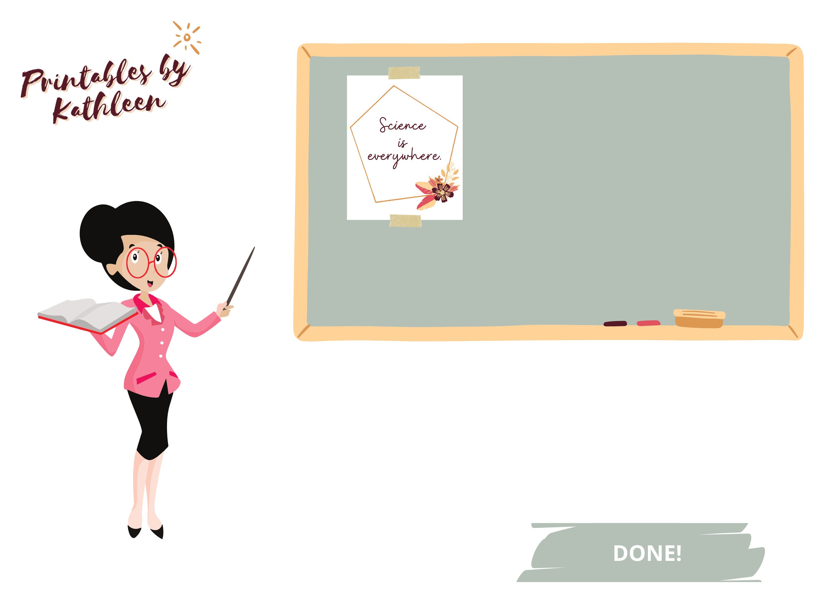 Printable Science Classroom Poster Science is Everywhere Secondary ...