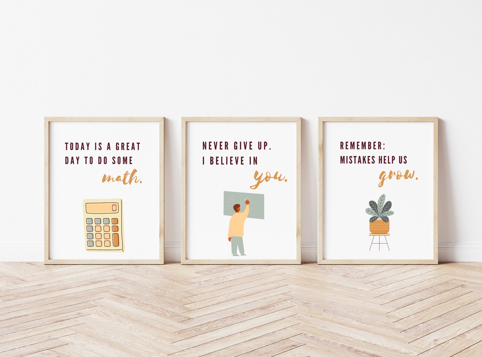 Math Classroom Posters, Printable Wall Art for Math Teachers Elementary ...