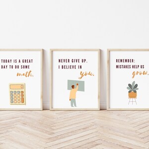 Math Classroom Posters, Printable Wall Art for Math Teachers ...