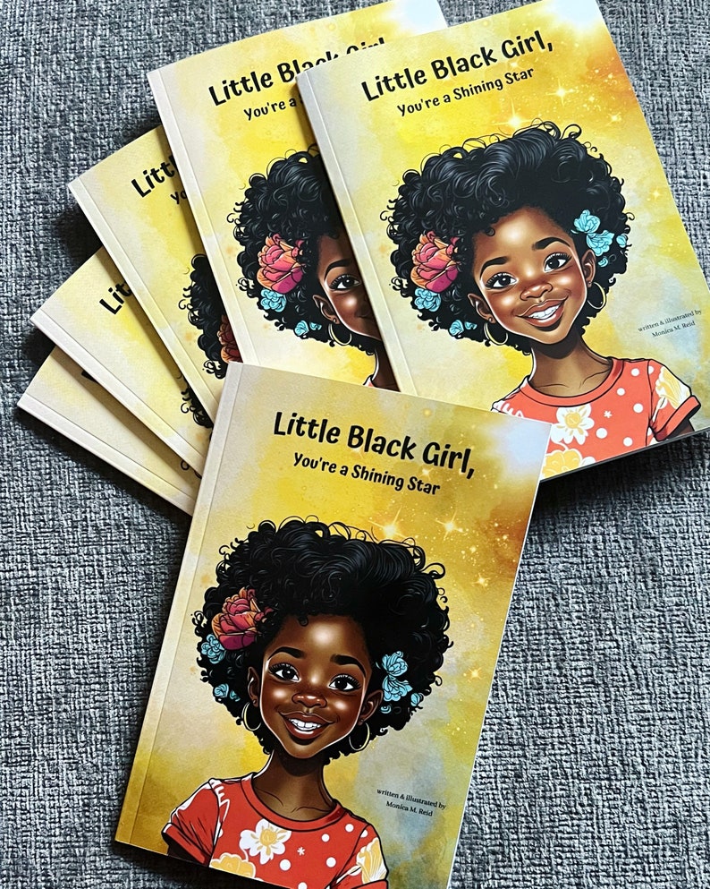 Little Black Girl You're a Shining Star Children's - Etsy