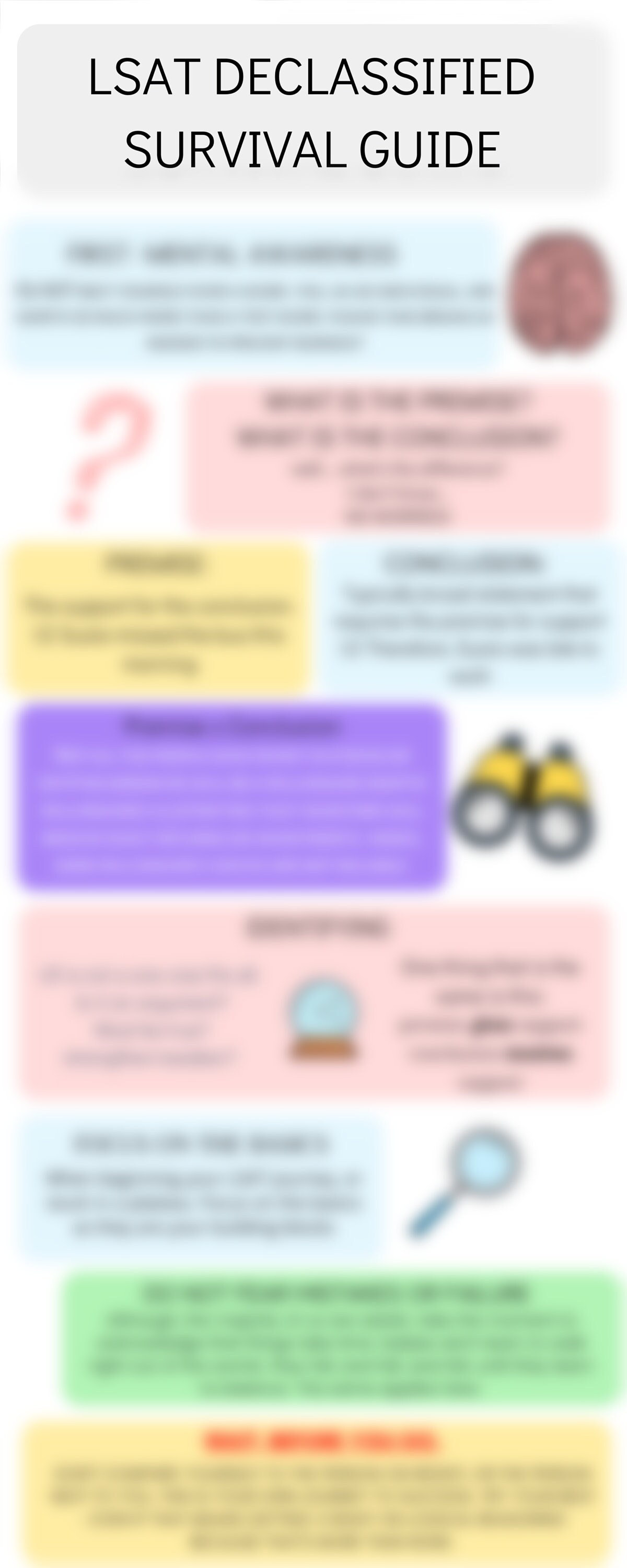 LSAT Logical Reasoning Referral Note Sheet Summary Pre Law Student ...