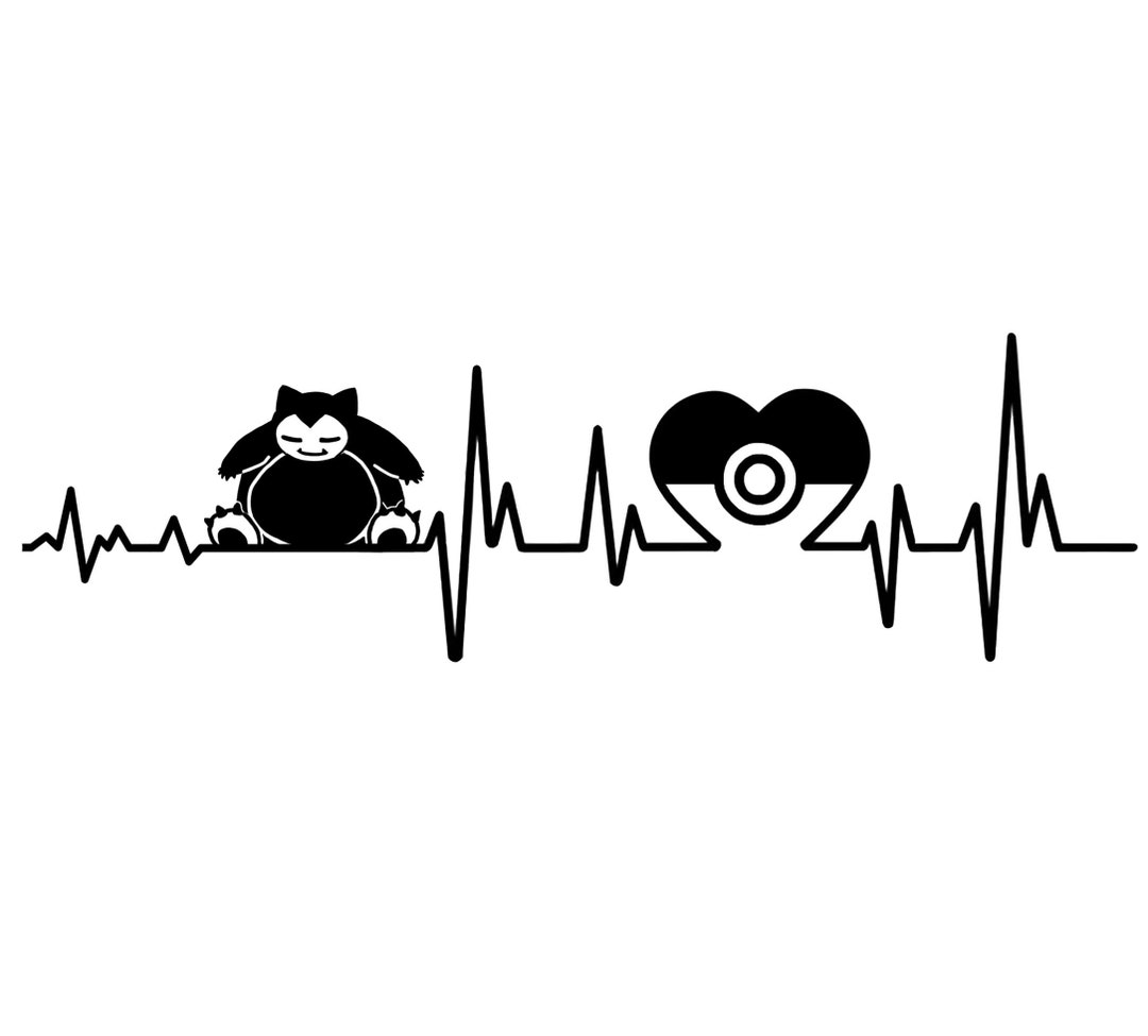 Pokemon Heartbeat Decal - Etsy