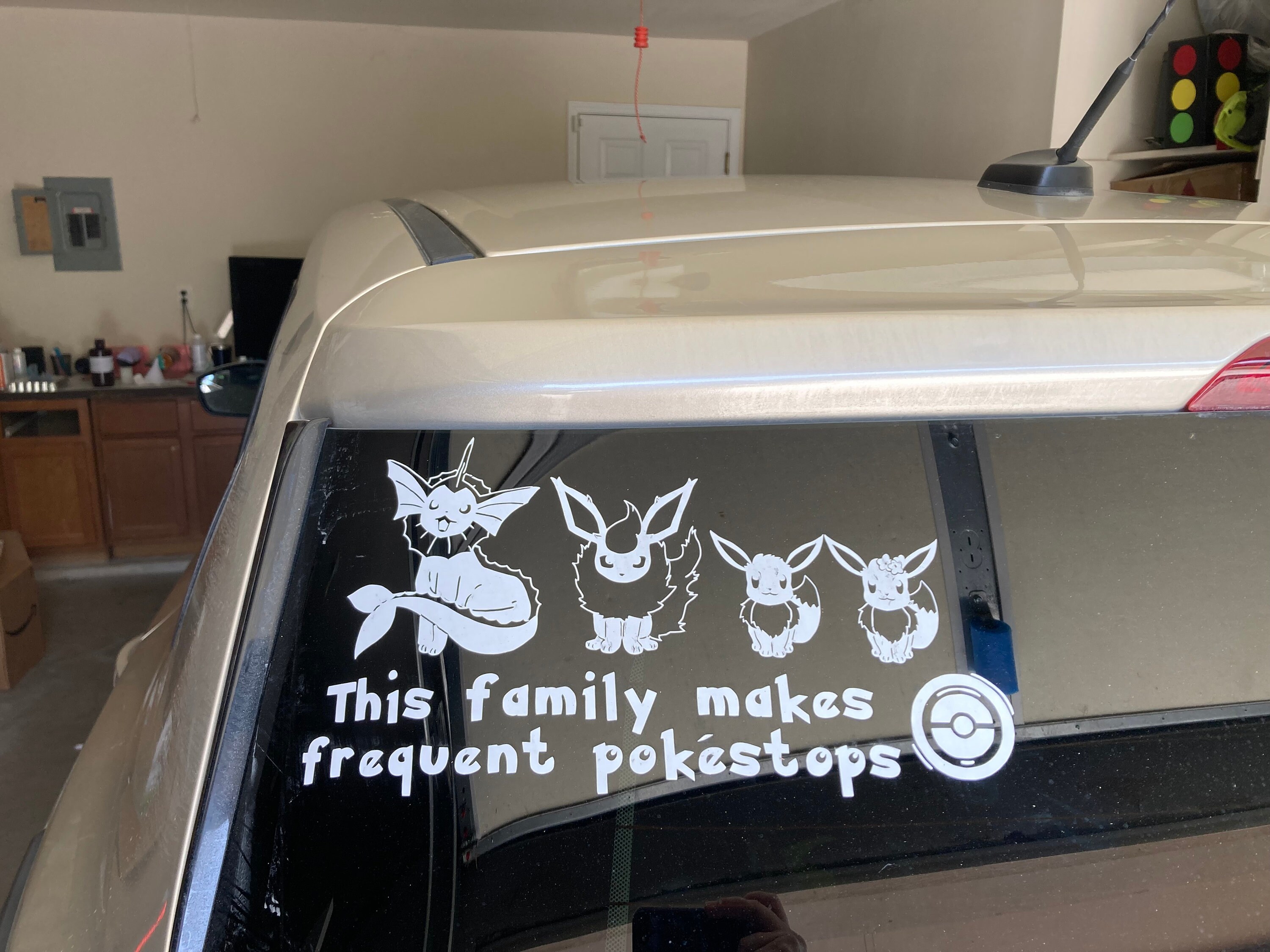 Eevee Evolution Family Car Decal - Etsy