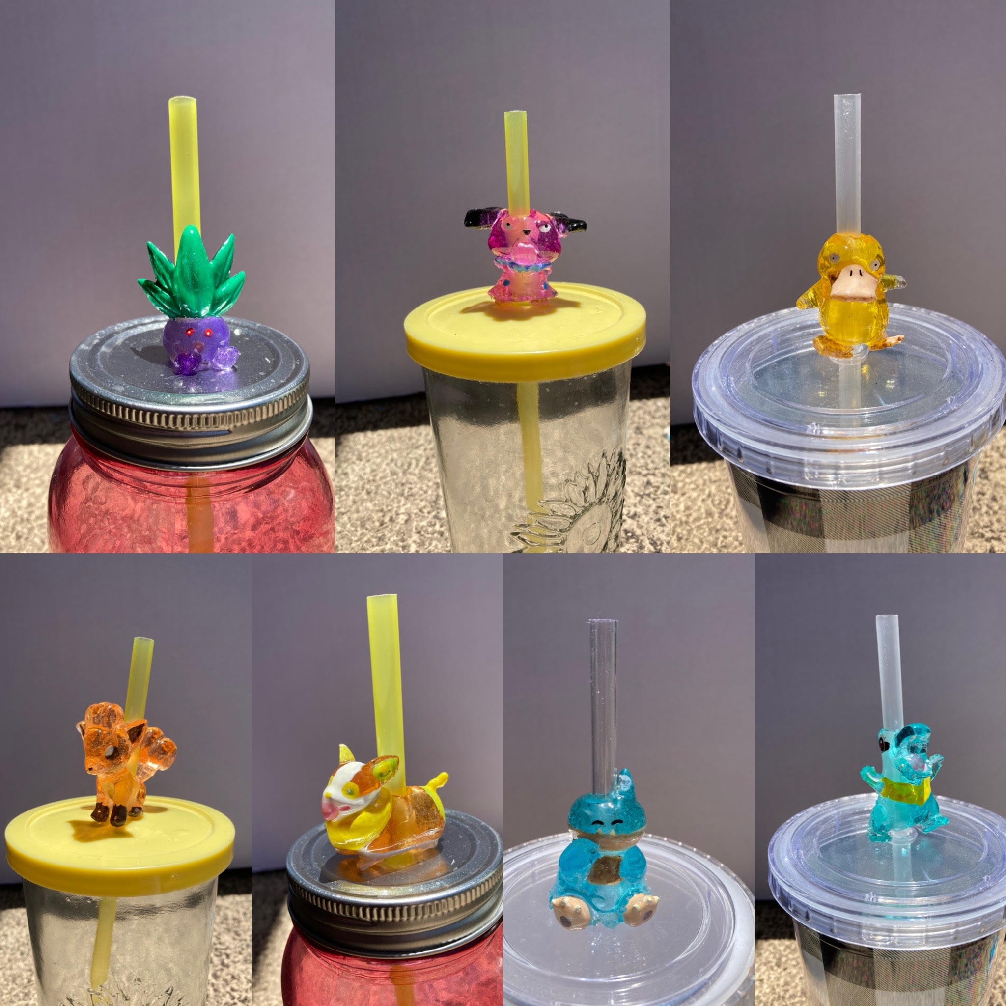Pokémon Straw Topper - Etsy