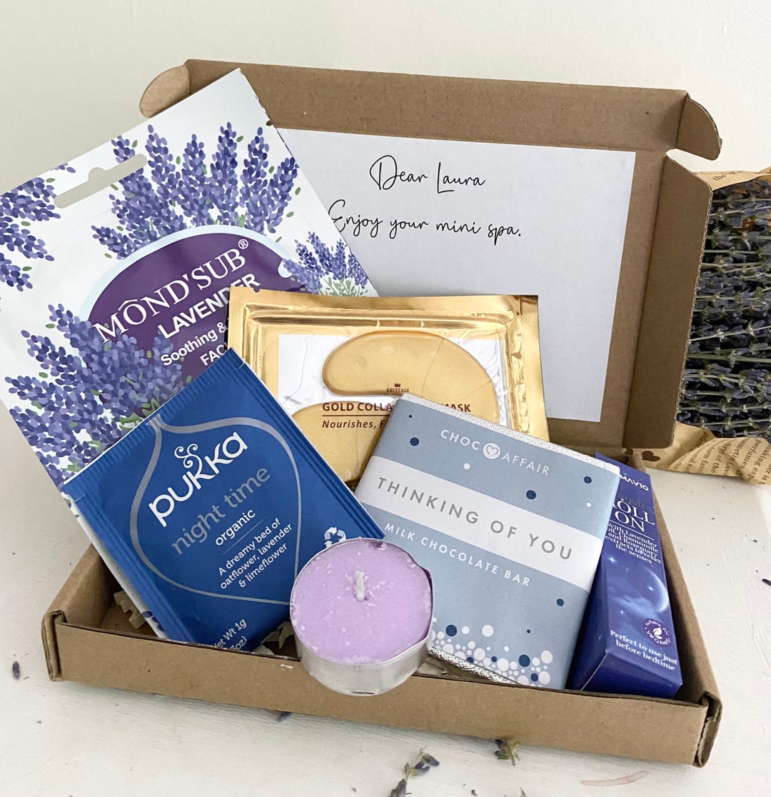 Deluxe Lavender Mini Spa Kit With Chocolate - Pamper Mum, Sister ...