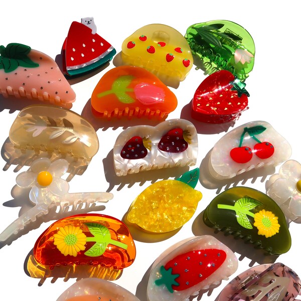 Fruit Hair Clips - Etsy