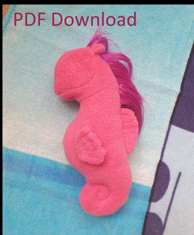 G1 My Little Pony Inspired Sea Pony Sewing Pattern Plush Soft - Etsy