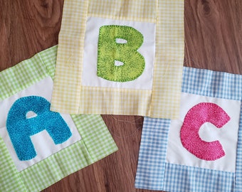 Letter Quilt Blocks - Etsy