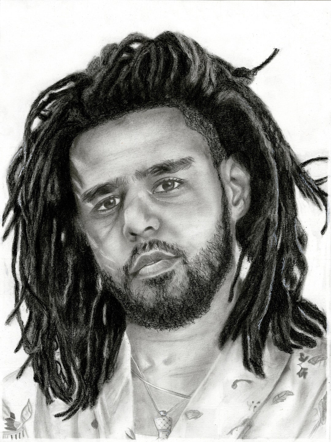 J Cole - Canvas Print - 16"x20" - Sketch - Etsy