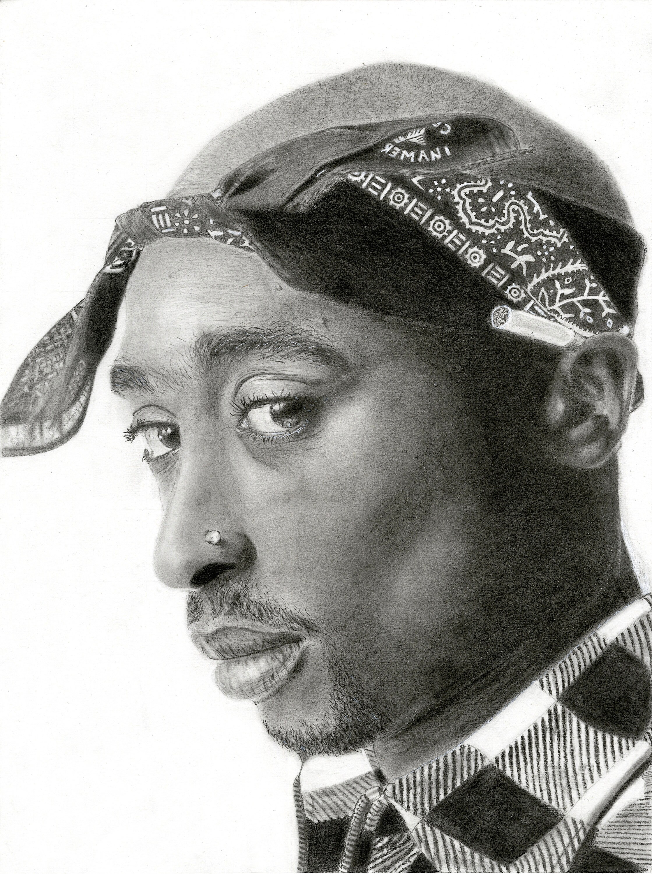 Tupac Art Print - 10"x13" - Sketch - Etsy