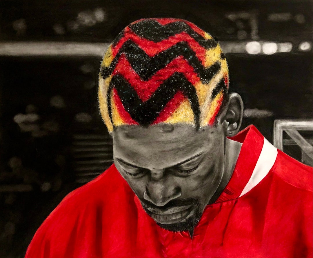 Dennis Rodman Art Print - 11"x14" - Sketch - Chicago Bulls - Etsy