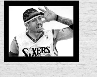 Allen Iverson Print - Etsy