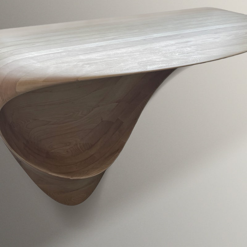 Curved Wood Desk - Etsy