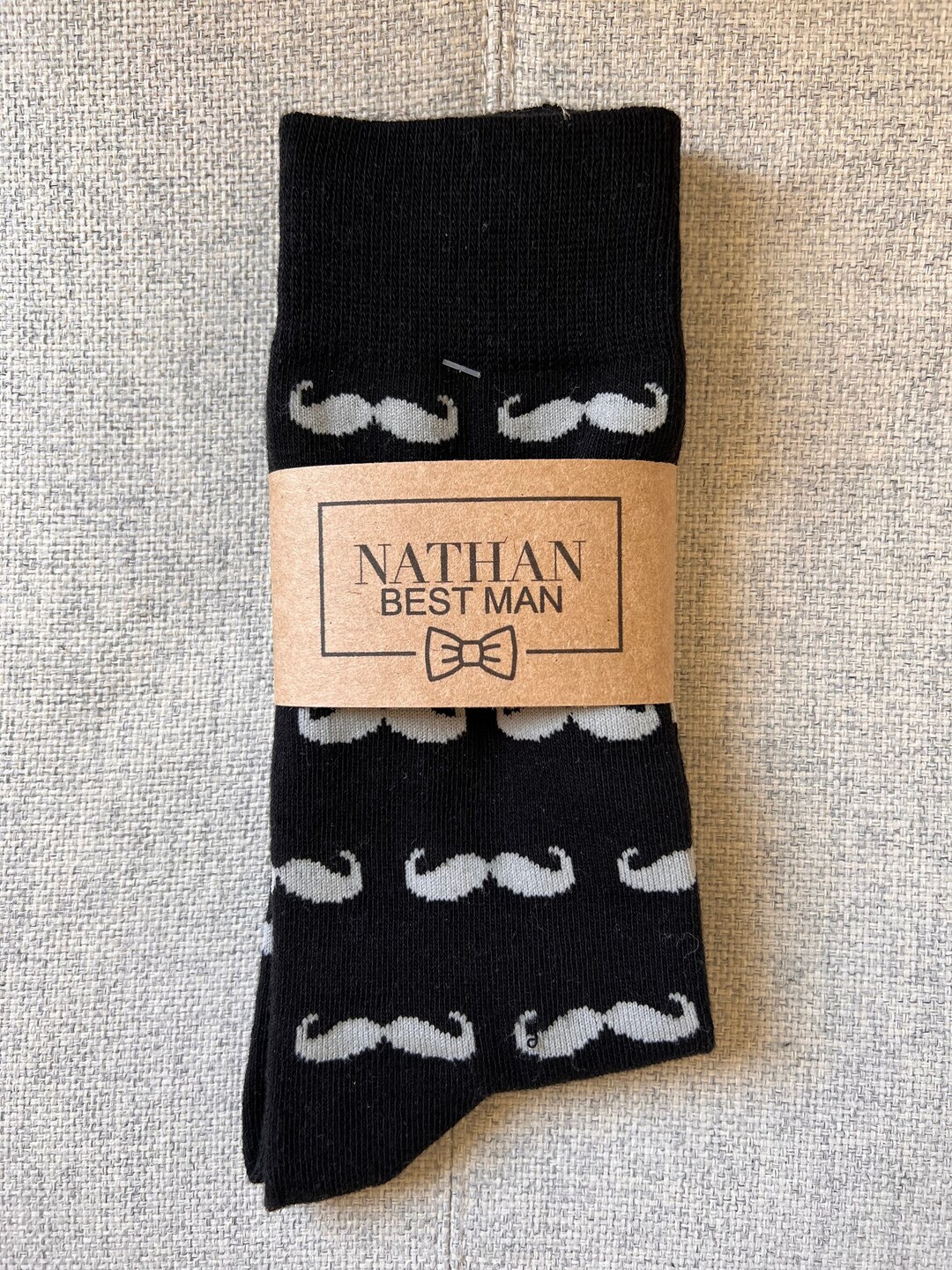 Personalized Groomsmen Socks Labels - KRAFT PAPER 120gsm - Groomsmen ...