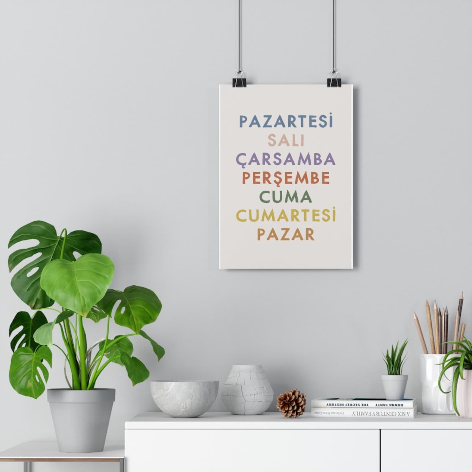 Learn Turkish - Days of the Week | Haftanın Günleri - Etsy Canada