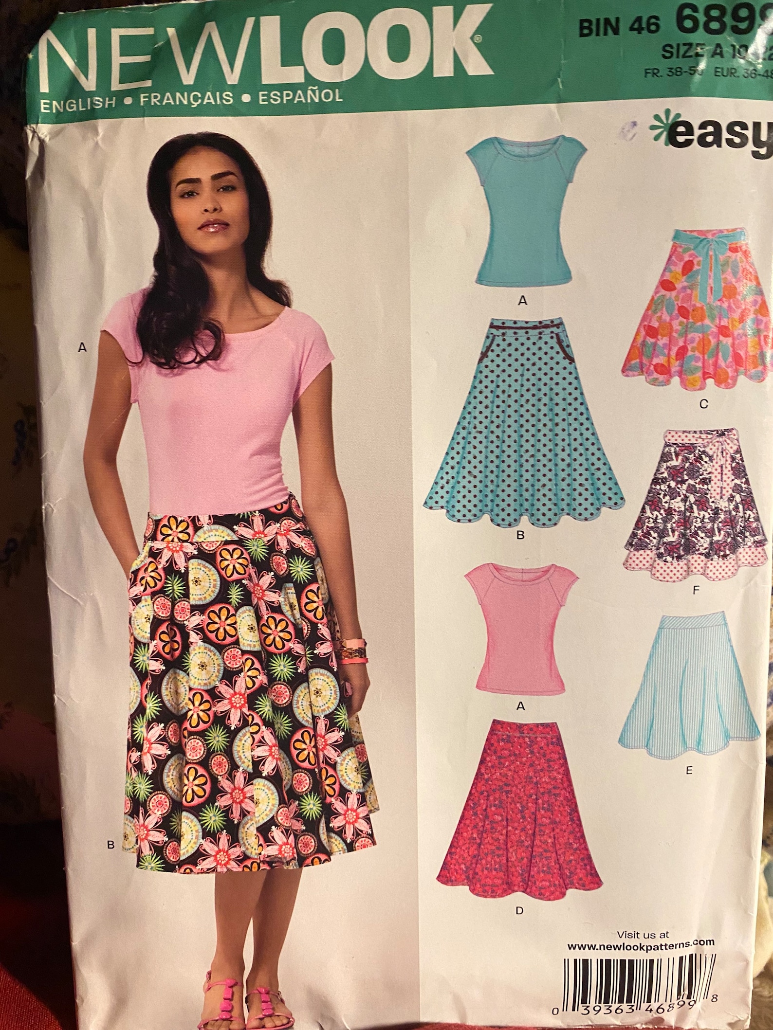 New Look 6889 Size A (10-22)easy Skirt Pattern UN-CUT - Etsy Canada