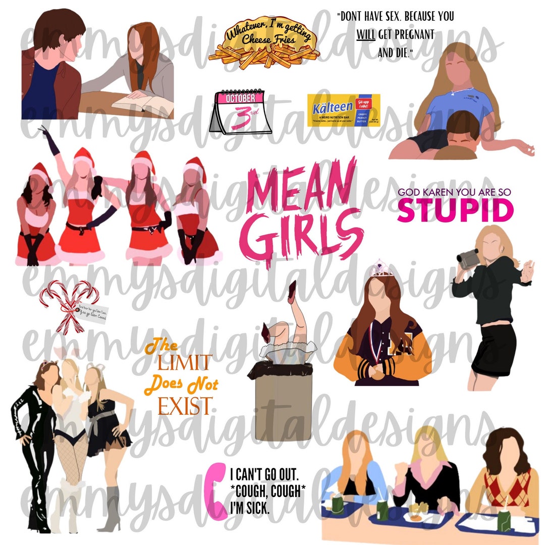 Mean Girls Digital Download, Waterslide, Image, Clip Art, Sticker - Etsy