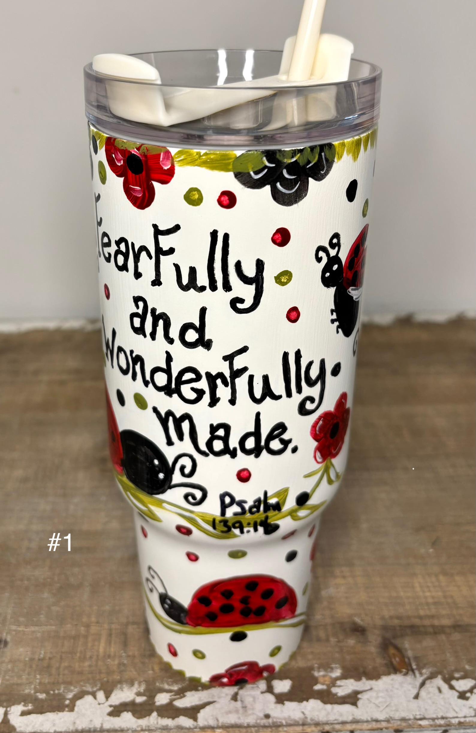 Painted Stanley-hand Painted Stanley Cup-customized Gift-wedding Gift ...