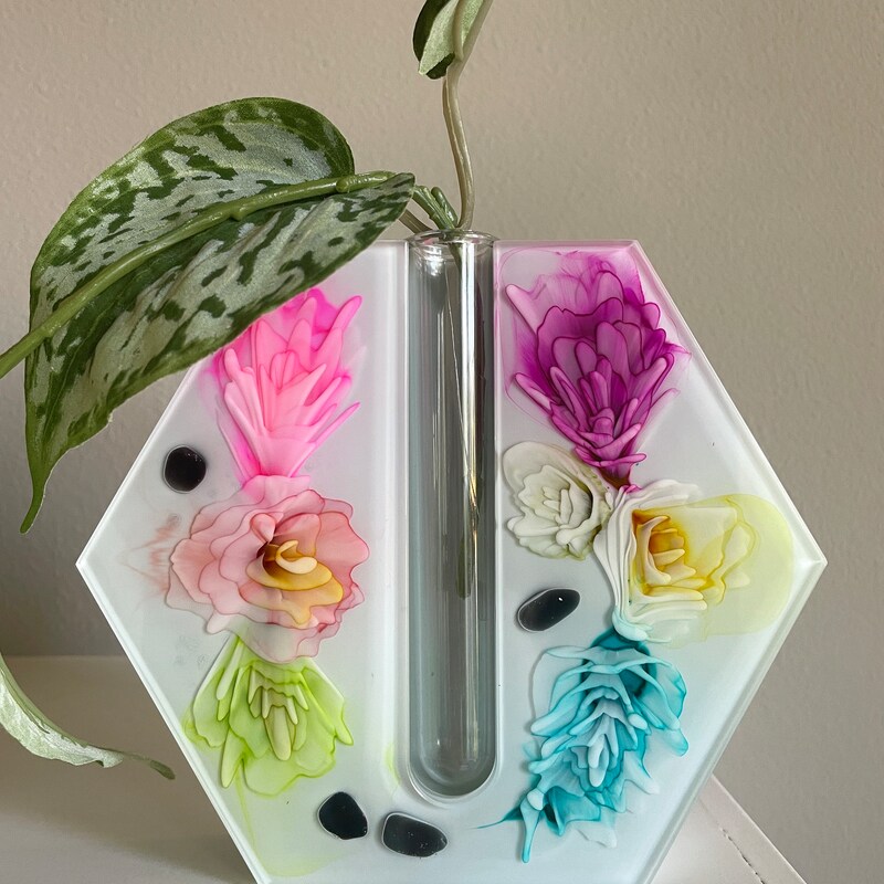 Resin Flower Art - Etsy