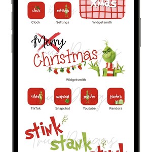 Grinchmas - Ios Icons, Widgets & Wallpapers. - Etsy