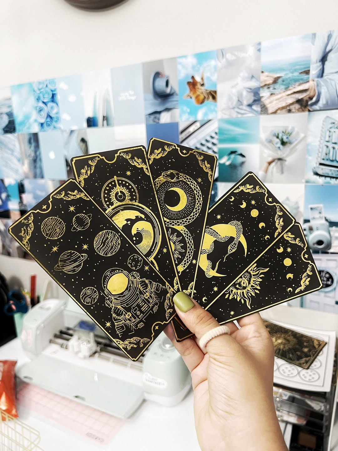 Foiled Bookmarks Cute Bookmark Bookmark Foil Bookmark - Etsy