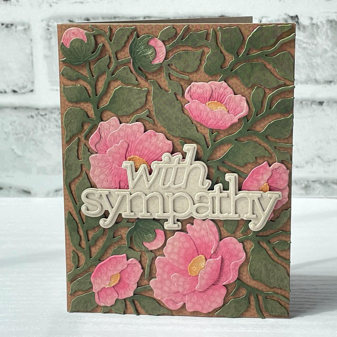 With Sympathy Card, Sympathy Die Cut, Condolence Cards, Encouragement ...