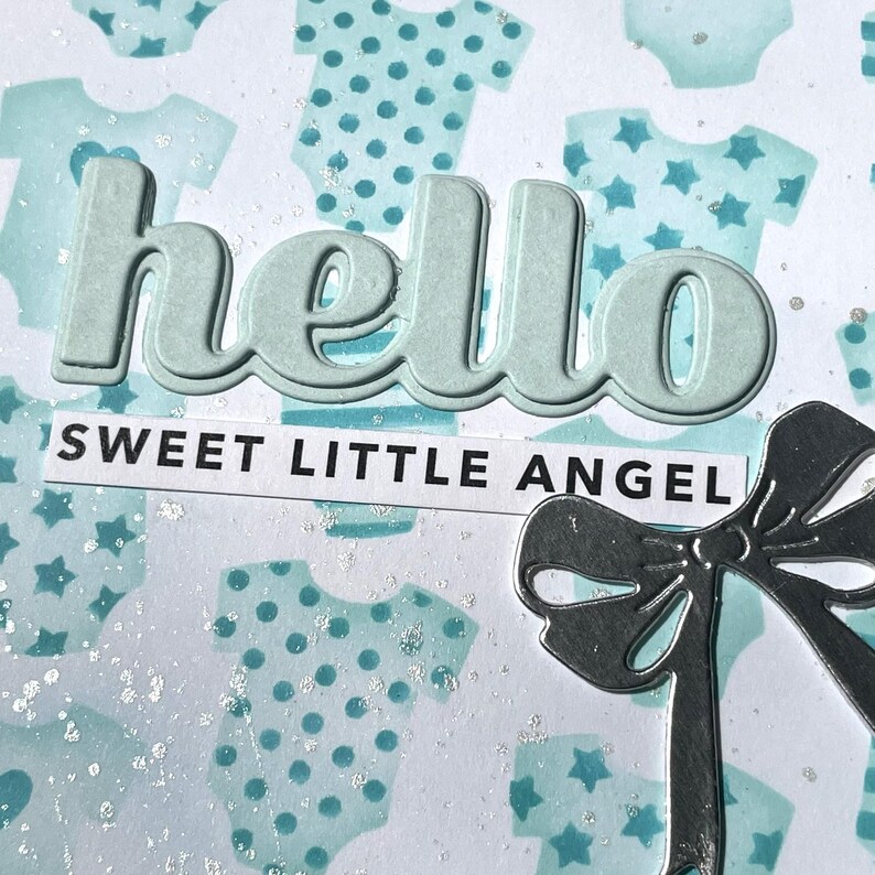 Seafoam Card, Baby Shower Card, Newborn Baby Boy Card, Keepsake Baby ...