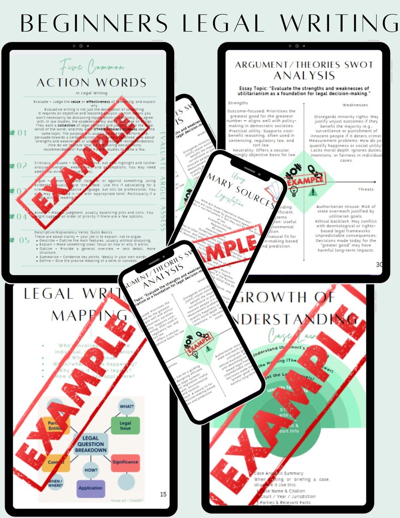 Australian Law Student Cheat Sheet | Legal Writing Guide (digital ...