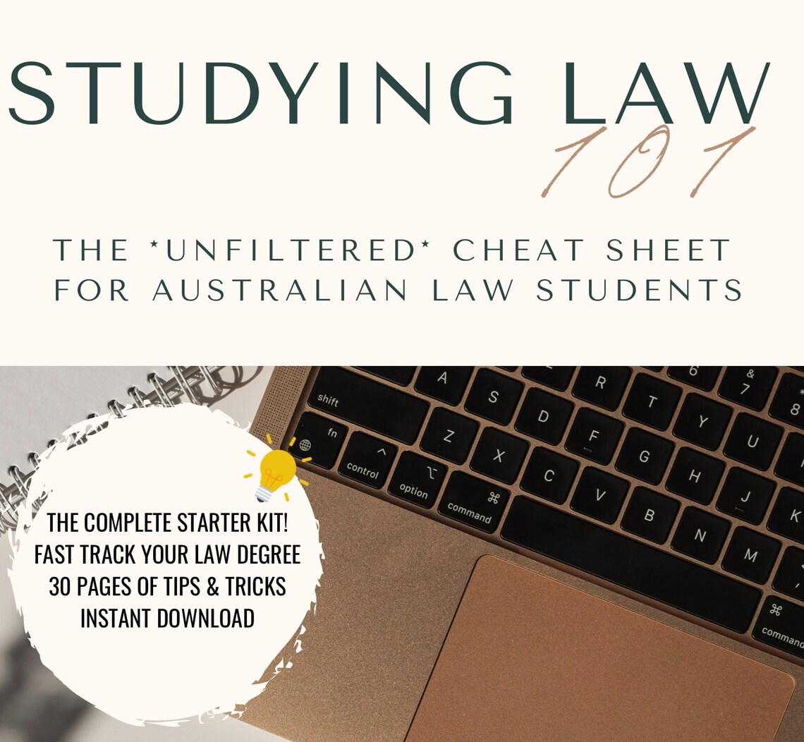 Australian Law Student Cheat Sheet | Legal Study Guide (digital ...