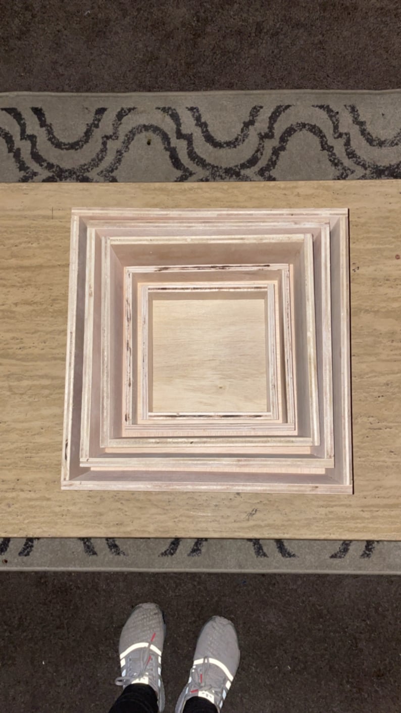 Handmade Wooden Buffet Risers: Set of 5 Display Cubes/ Dessert Risers ...