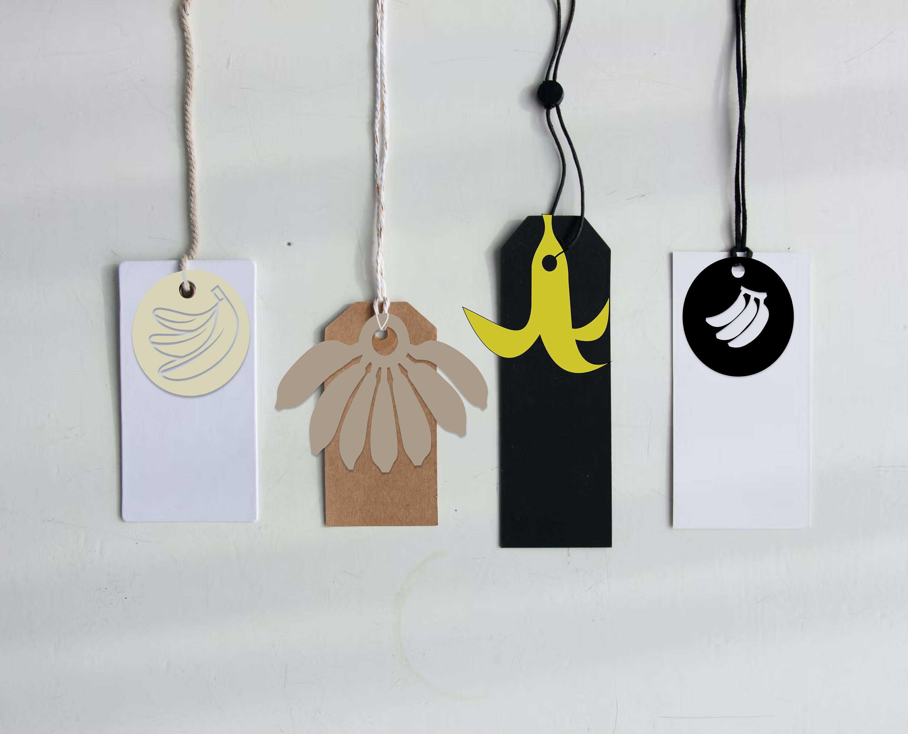 Banana Tag SVG Template, Gift Tag Banana Svg, Banana Fruits, DIY Tags ...
