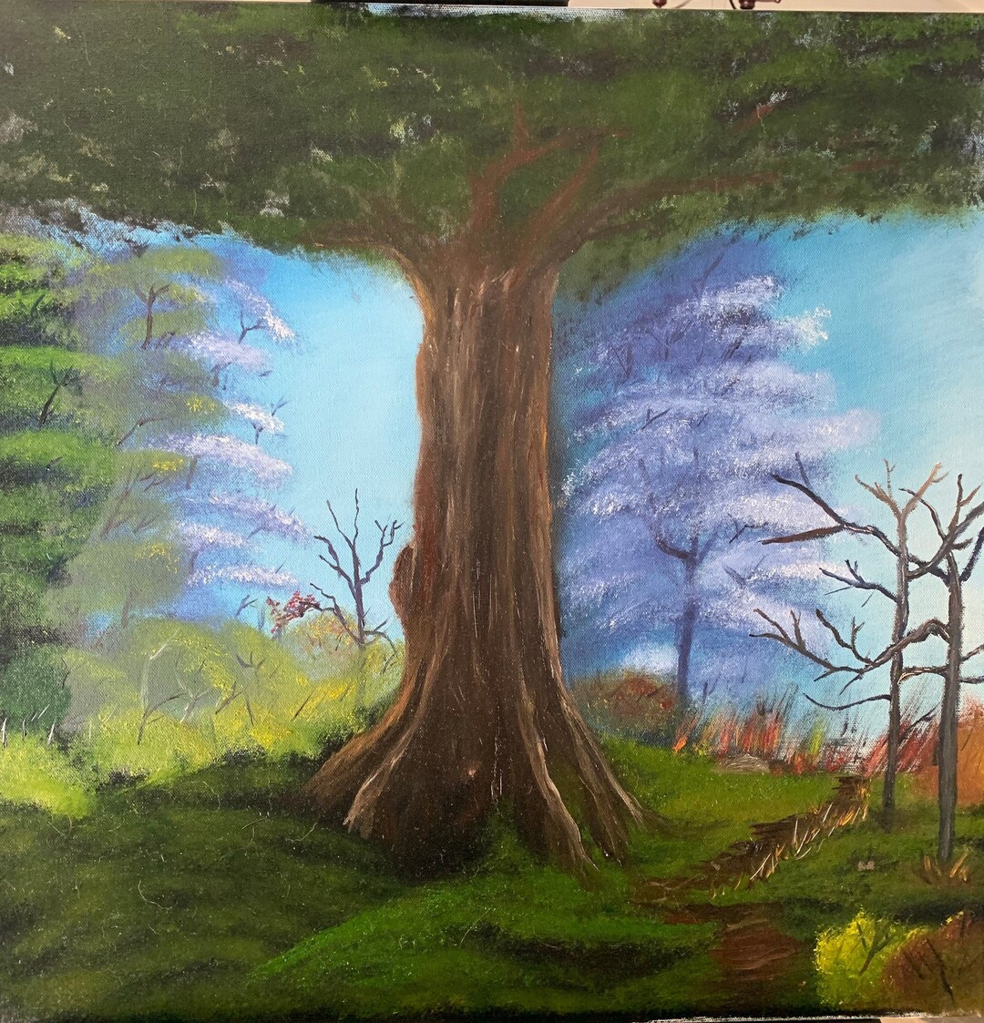 Oil Painting Oak Tree - Etsy