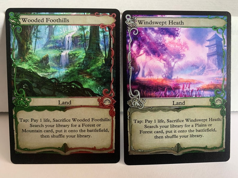 Fetch Lands Story Book Style All Ten MTG Alter - Etsy UK