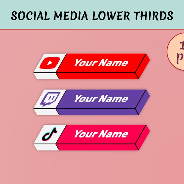 Twitch Social Media Rotator - Etsy