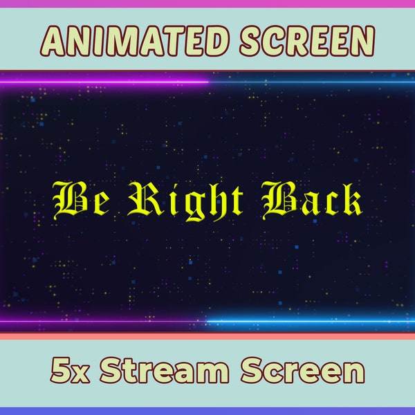 Pixel Brb Screen - Etsy